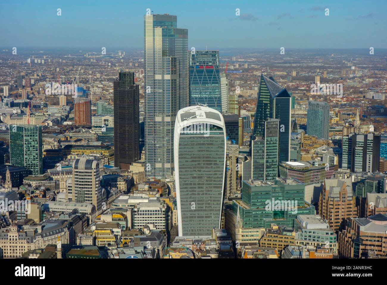 London city aerial buildings commerce architecture hi-res stock ...