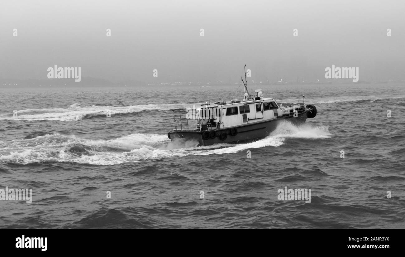 Fast boat Black and White Stock Photos & Images - Alamy