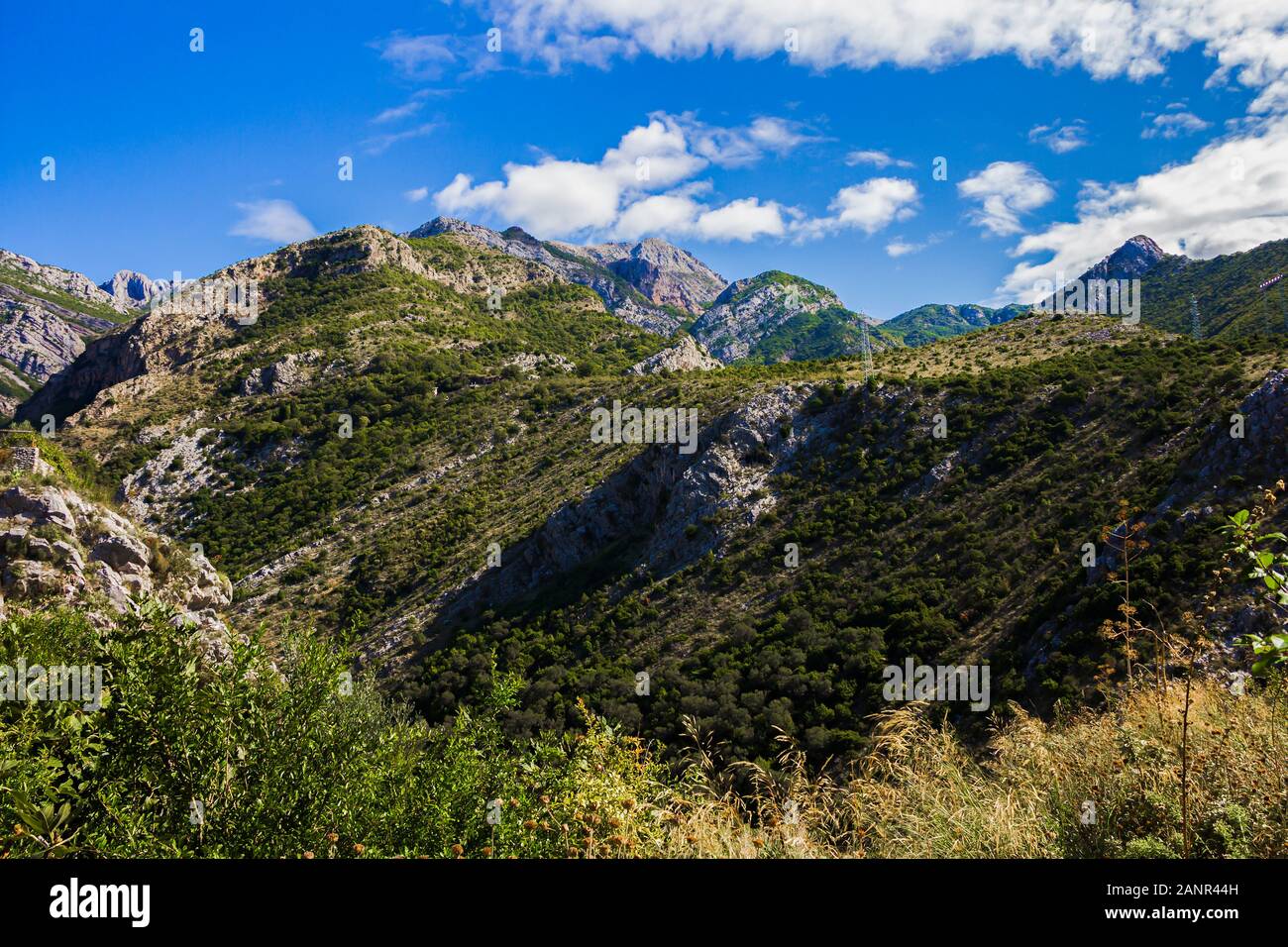 Stari Bar (Old Bar), Montenegro, the different view of the ancient city ...