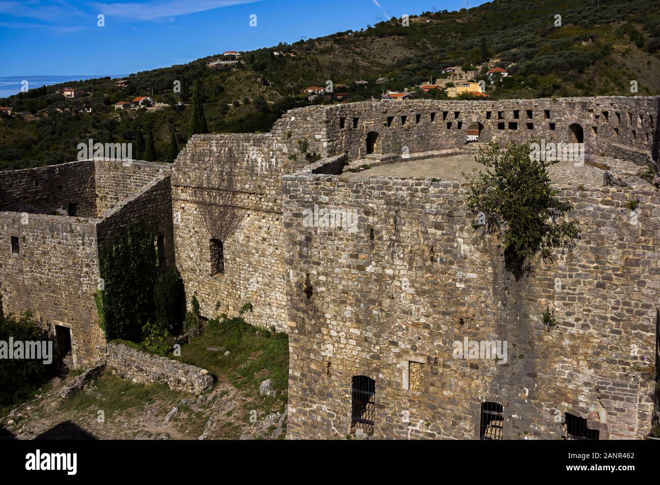 Stari Bar (Old Bar), Montenegro, the different view of the ancient city ...