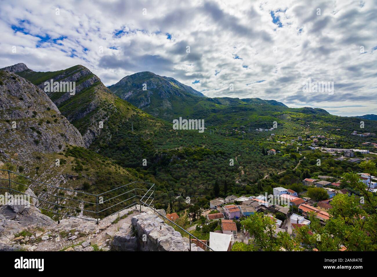 Stari Bar (Old Bar), Montenegro, the different view of the ancient city ...