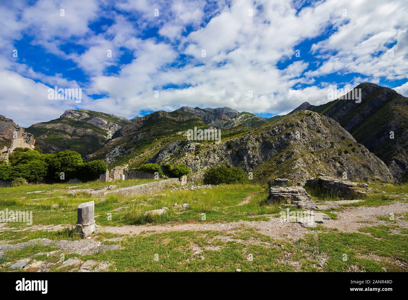Stari Bar (Old Bar), Montenegro, the different view of the ancient city ...
