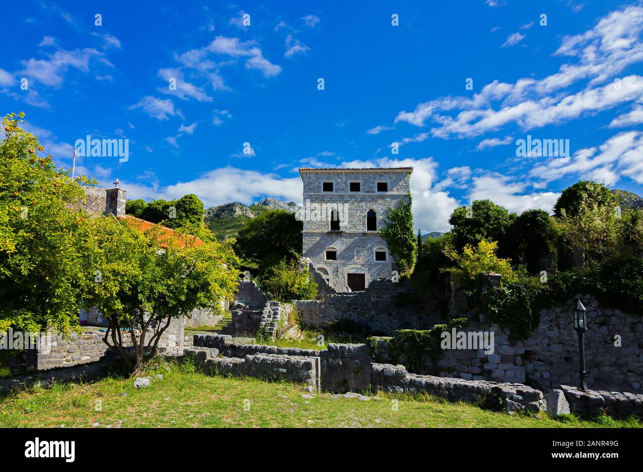 Stari Bar (Old Bar), Montenegro, the different view of the ancient city ...