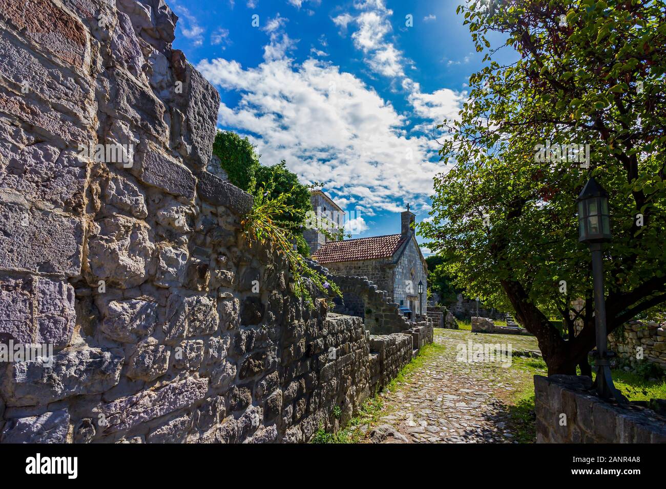 Stari Bar (Old Bar), Montenegro, the different view of the ancient city ...