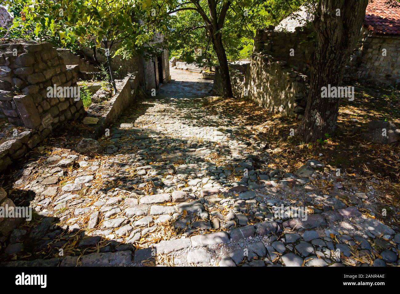 Stari Bar (Old Bar), Montenegro, the different view of the ancient city ...