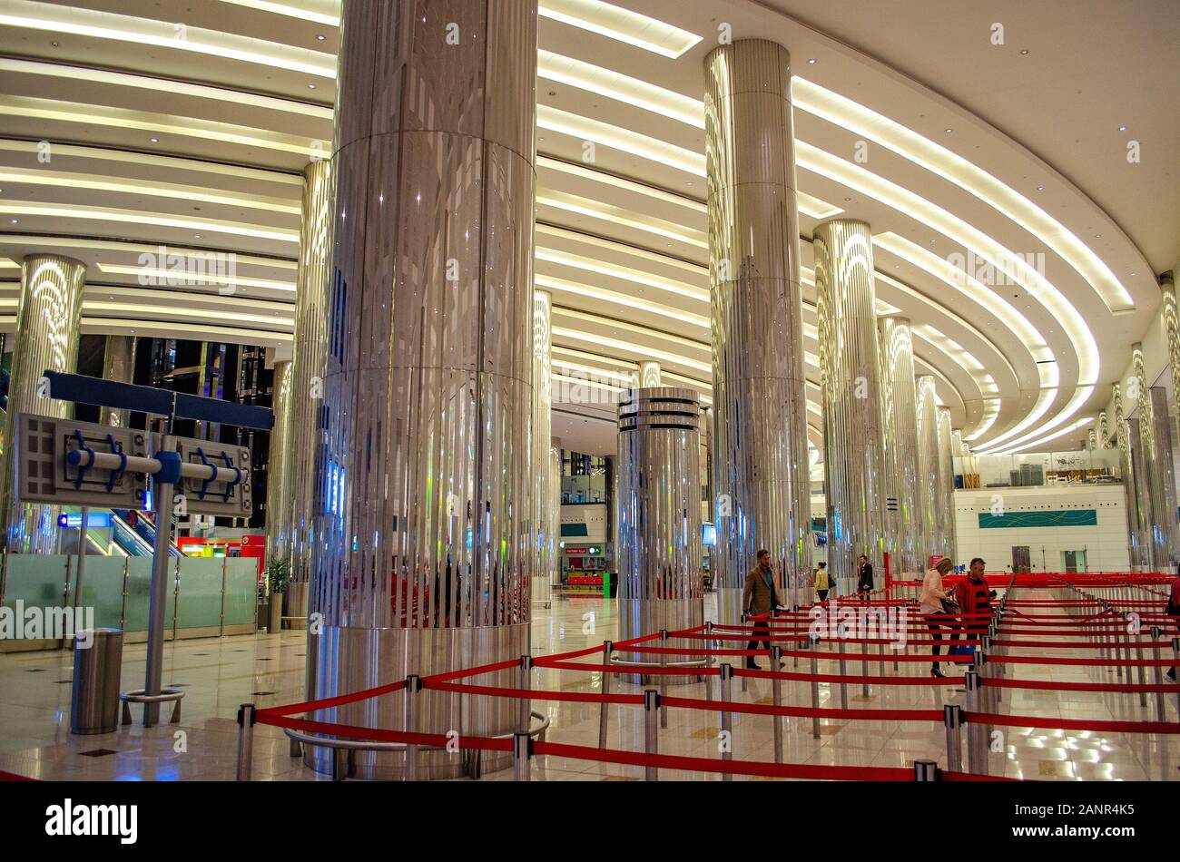 Inside the Dubai International Airport, the world's busiest airport. It ...