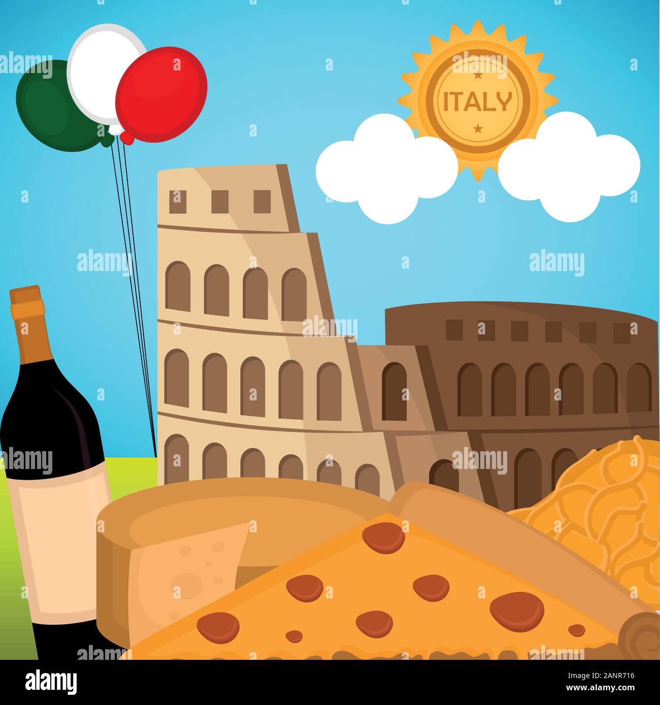 Travel to Italy Stock Vector Image & Art - Alamy