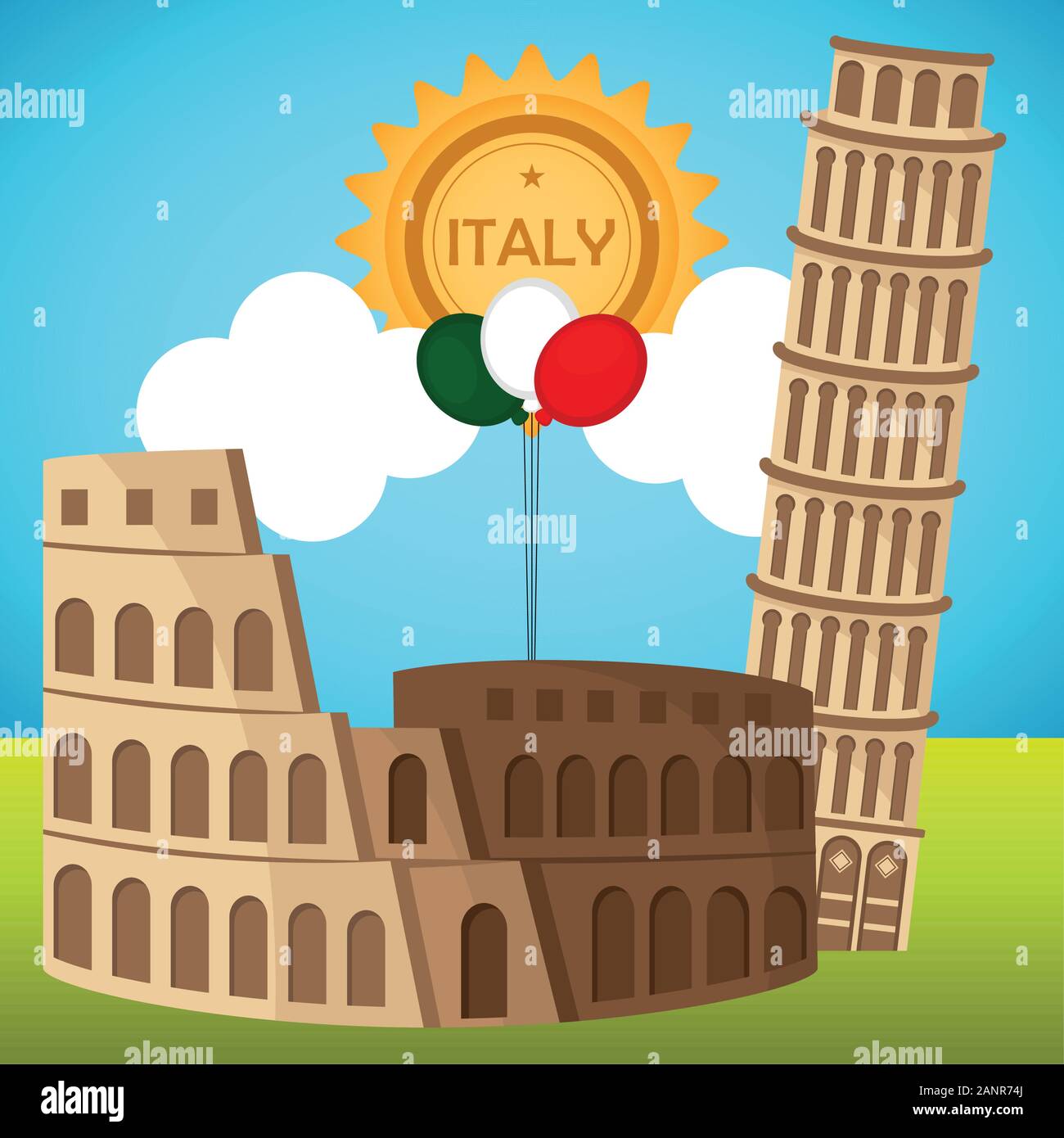 Travel to Italy Stock Vector Image & Art - Alamy