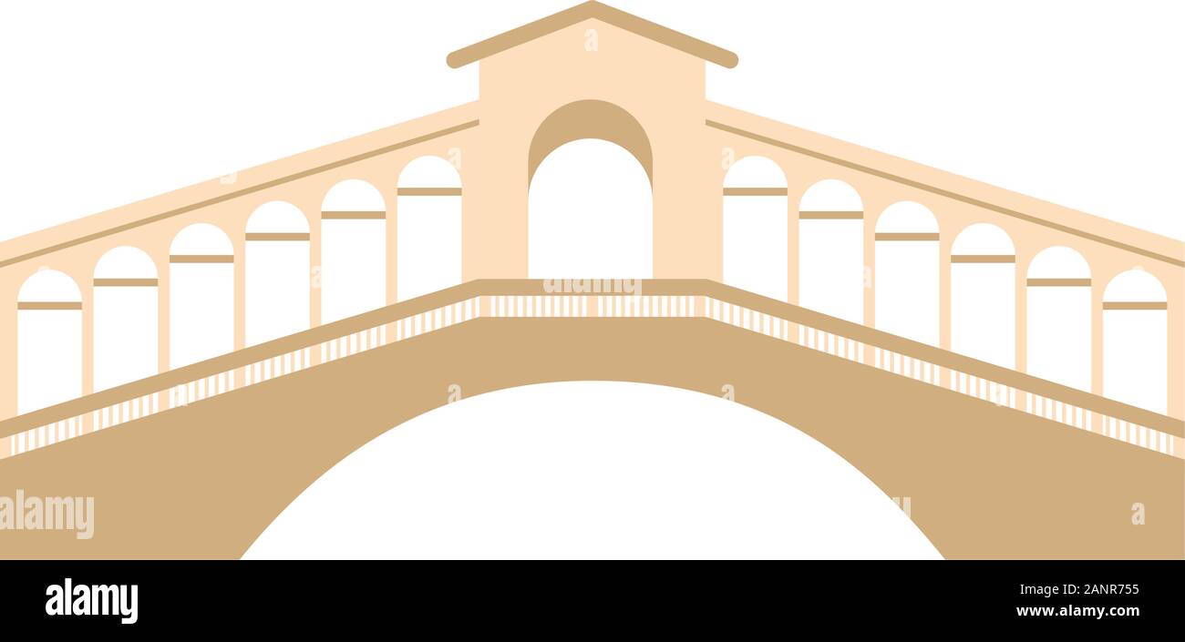 Isolated traditional bridge of Venice Stock Vector Image & Art - Alamy