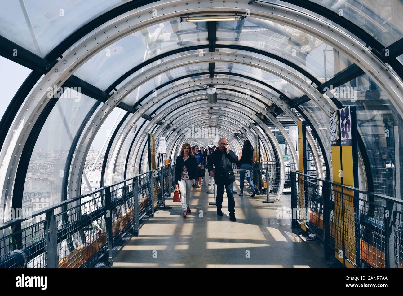 Inside the Centre Pompidou Stock Photo - Alamy