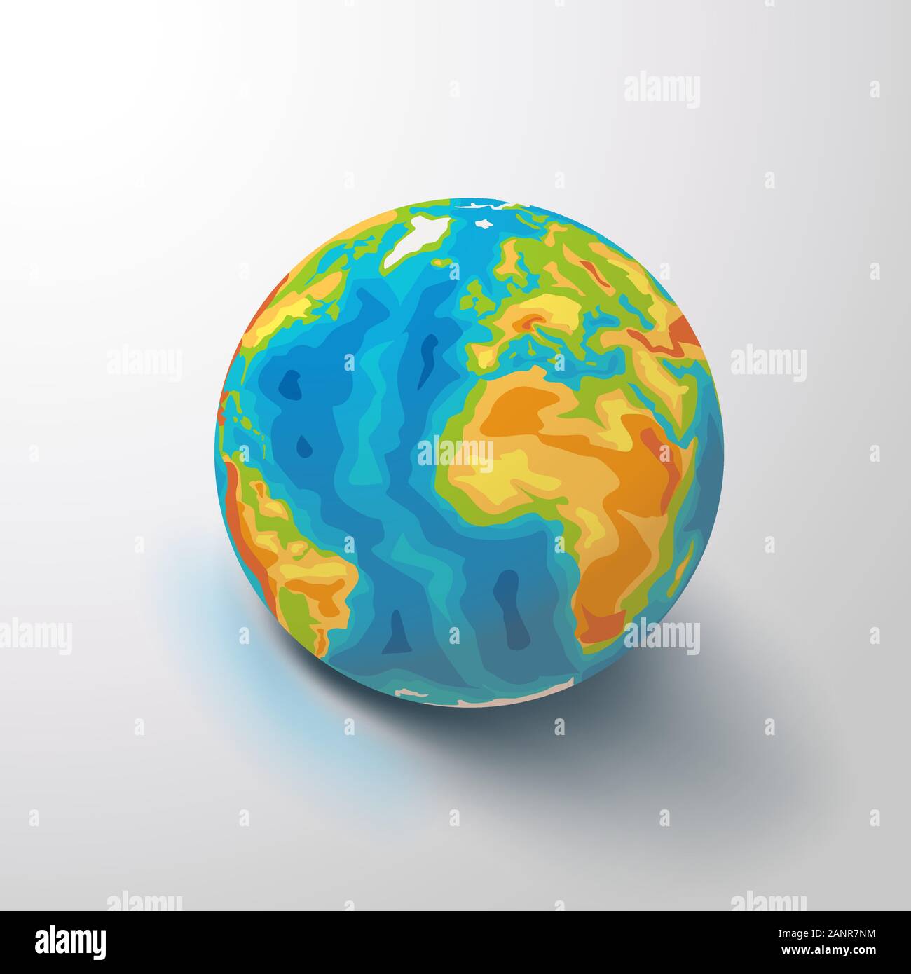 planet earth simple design on white Stock Vector Image & Art - Alamy
