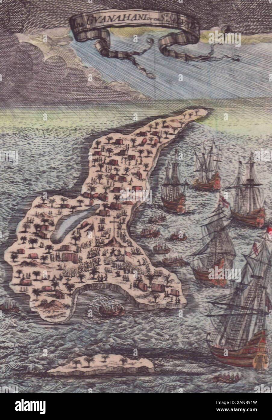 the first landfall island of Columbus in 1492 Stock Photo - Alamy