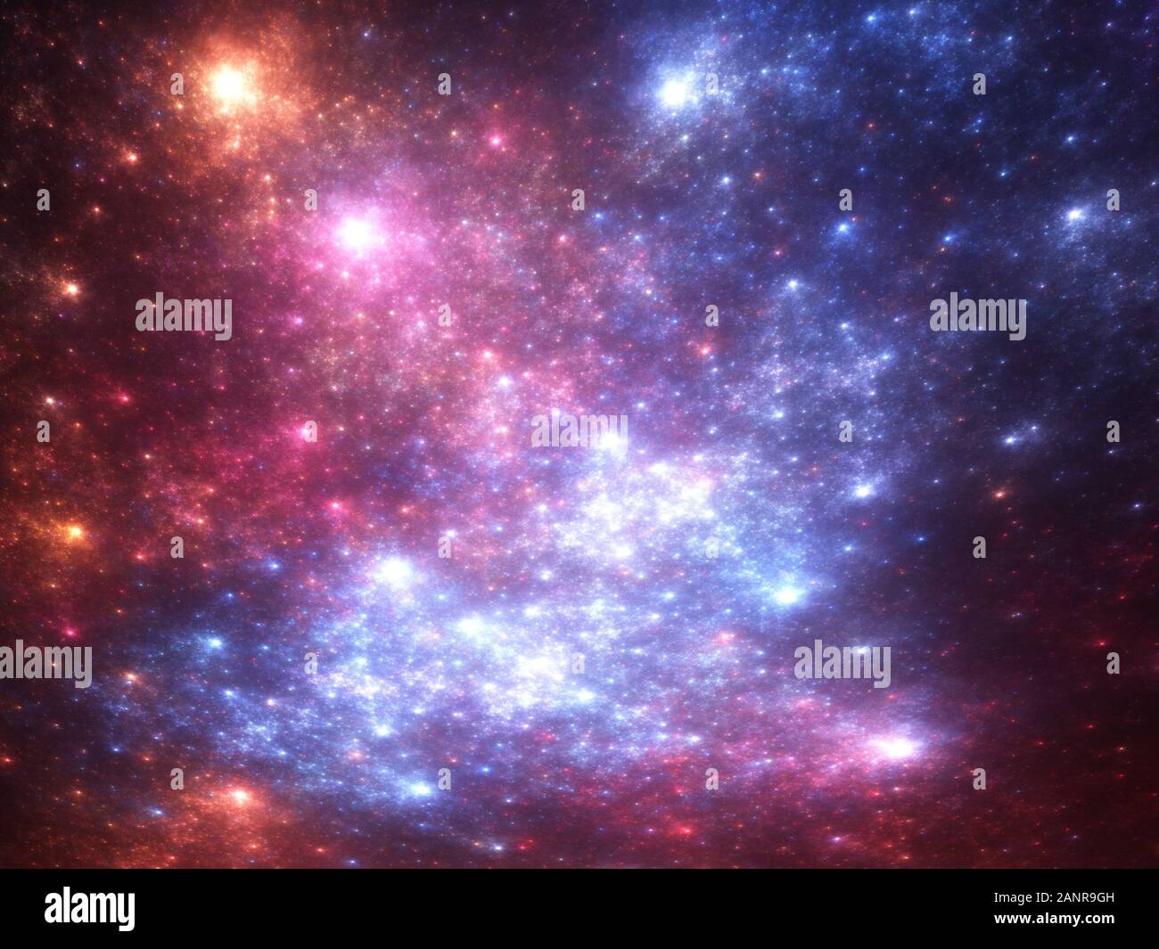 Abstract fractal render of a starry night sky Stock Photo - Alamy