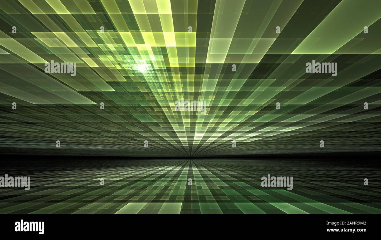 Virtual space: Abstract digital render Stock Photo - Alamy