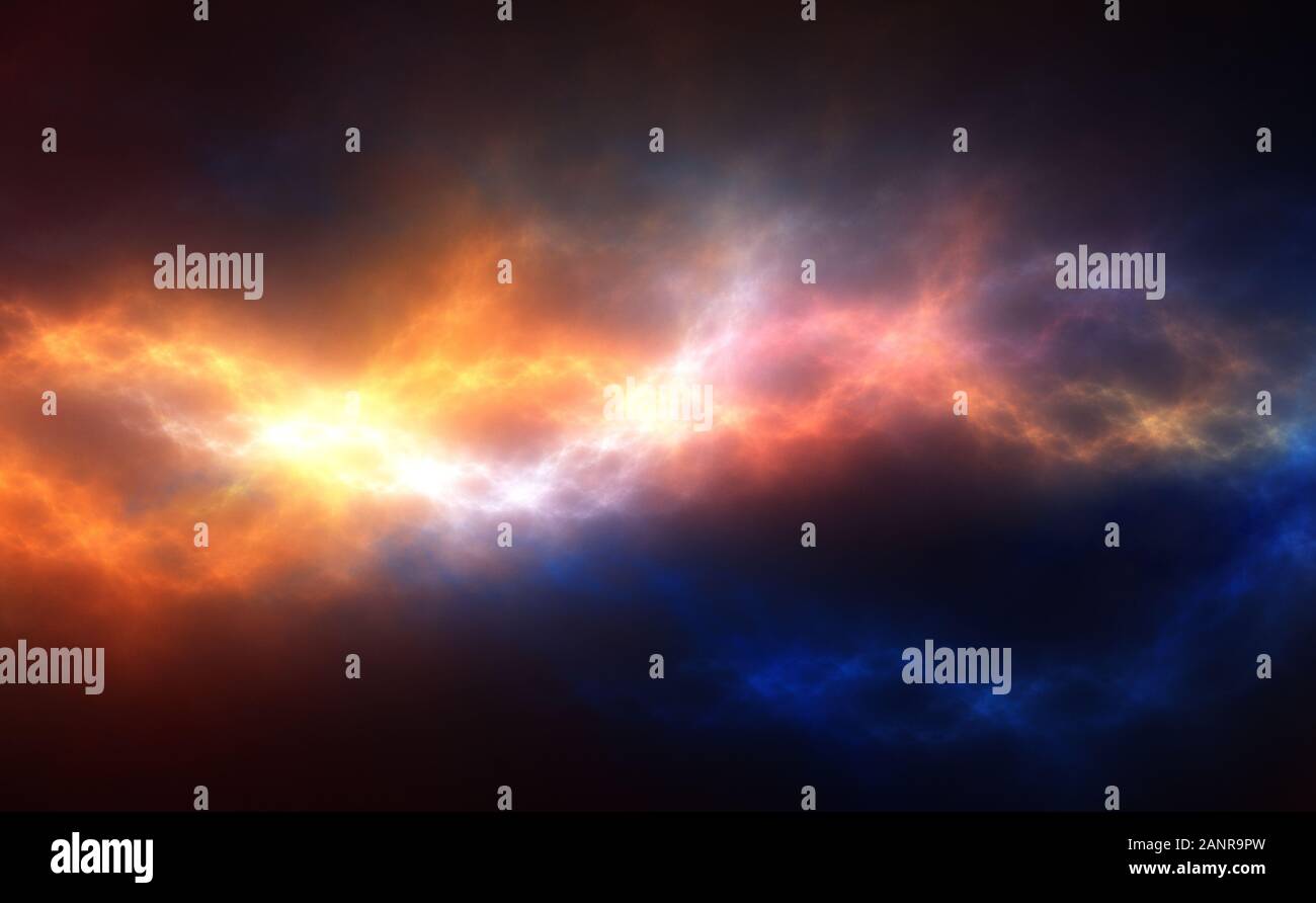 Fiery pattern of flowing light Stock Photo - Alamy