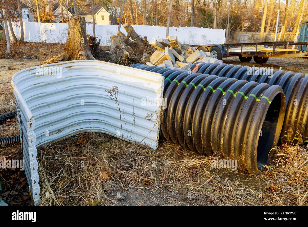 Window well on basement construction from window building materials ...
