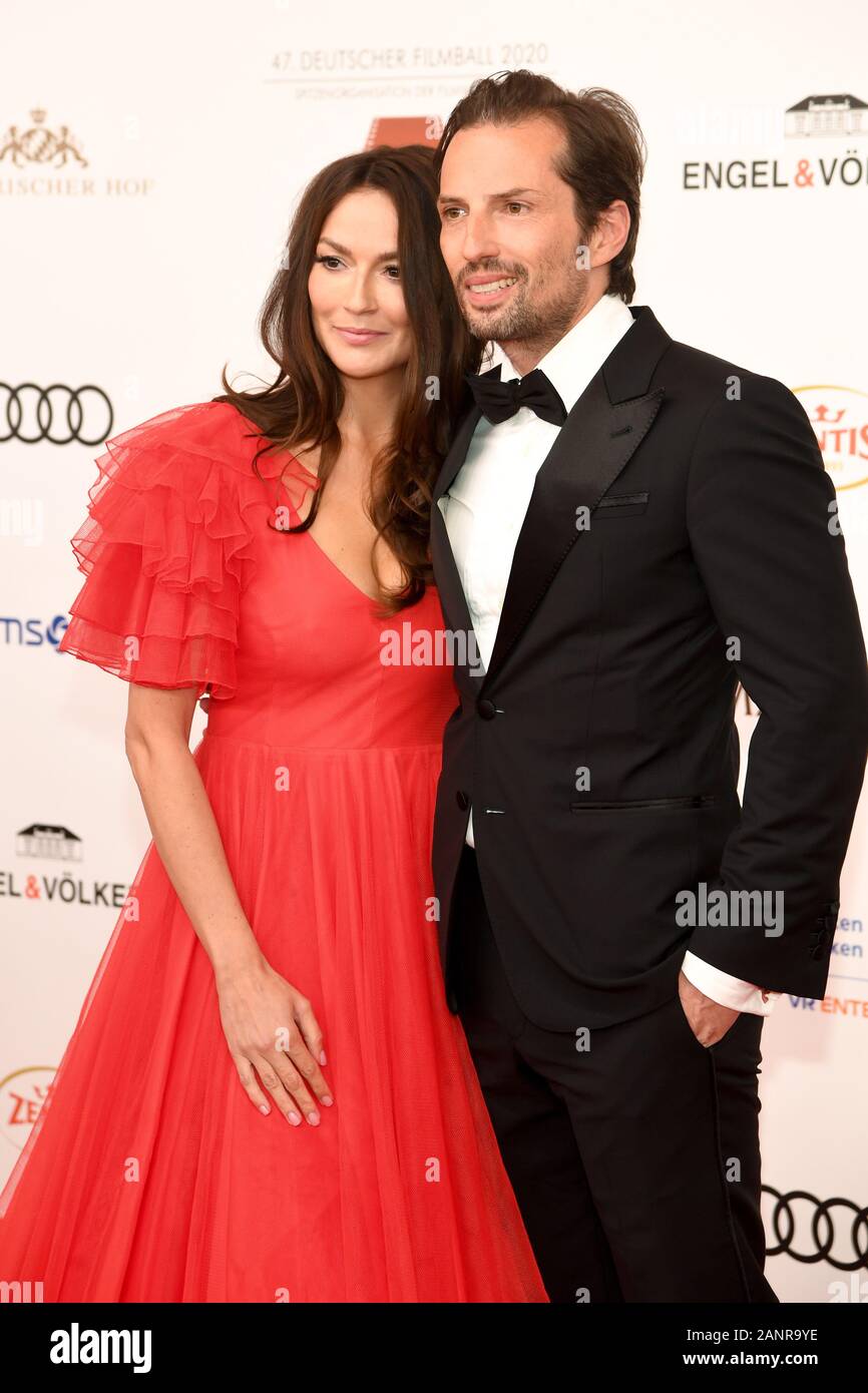 Munich, Germany. 18th Jan, 2020. Quirin Berg, producer and Kara Hecker ...