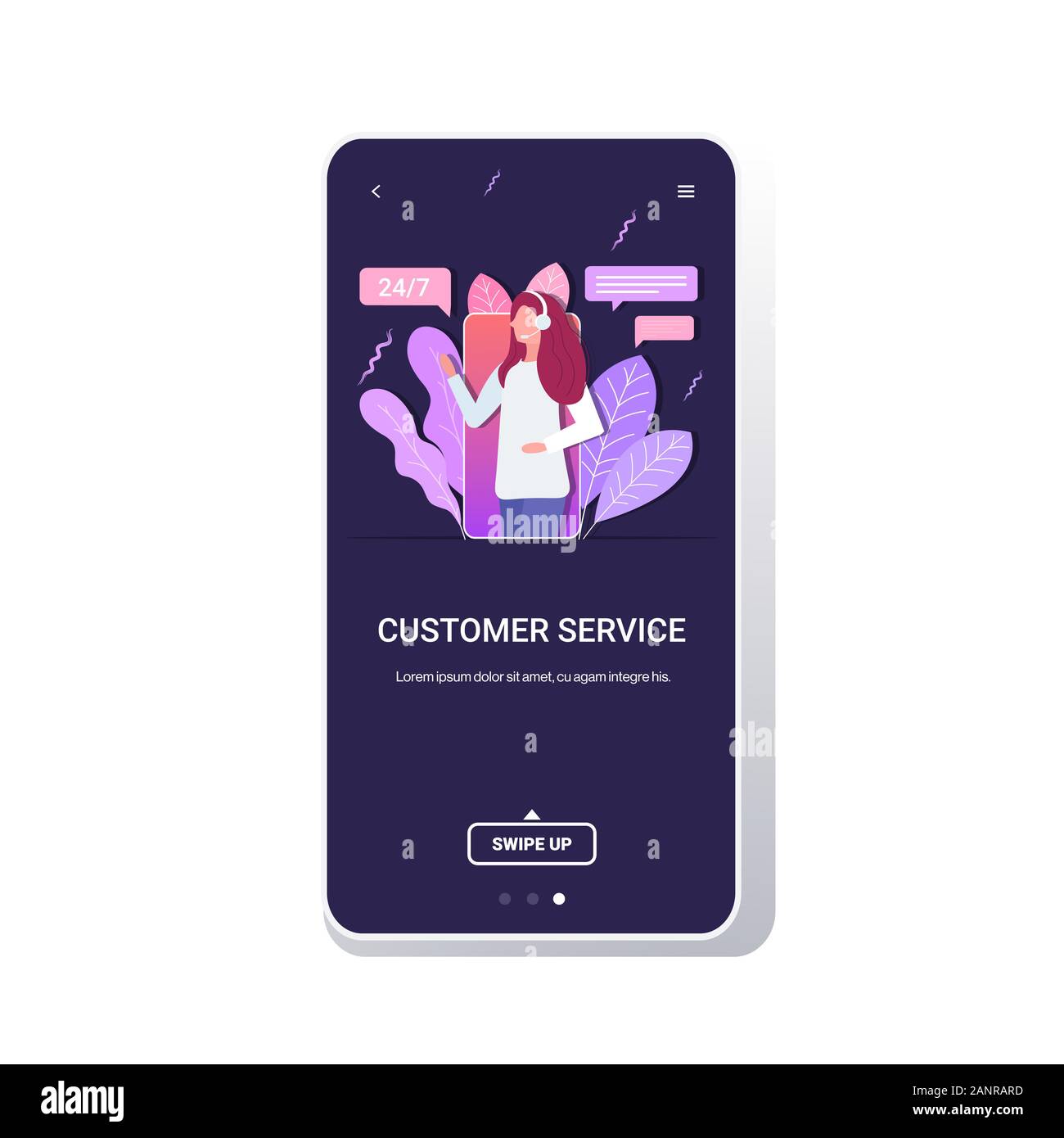 Woman headphone bubble Cut Out Stock Images & Pictures - Alamy