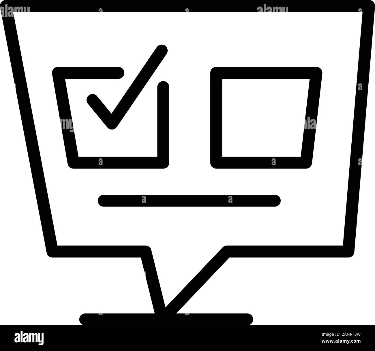 Star quiz icon outline hi-res stock photography and images - Alamy