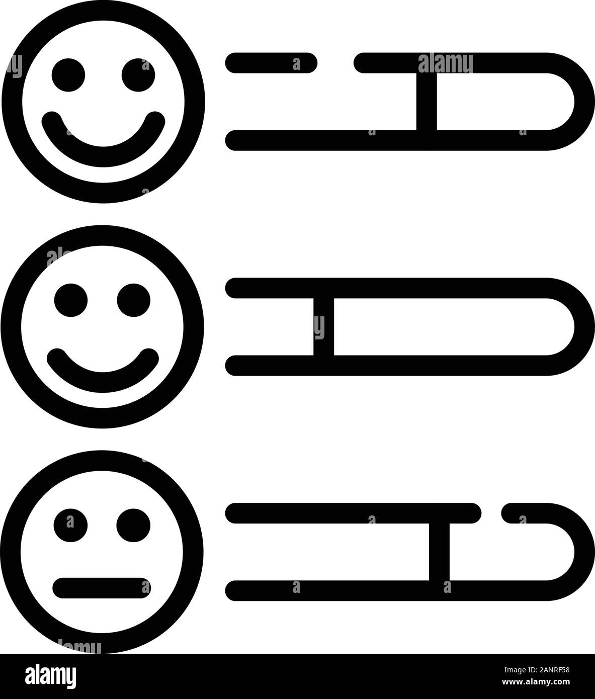 Smile feedback icon, outline style Stock Vector Image & Art - Alamy