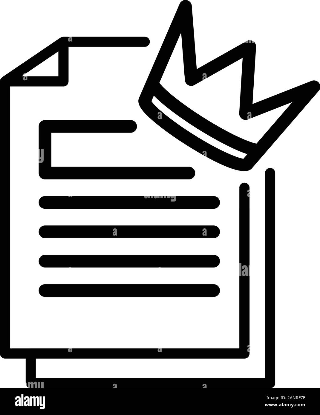 Engaging papers icon, outline style Stock Vector Image & Art - Alamy