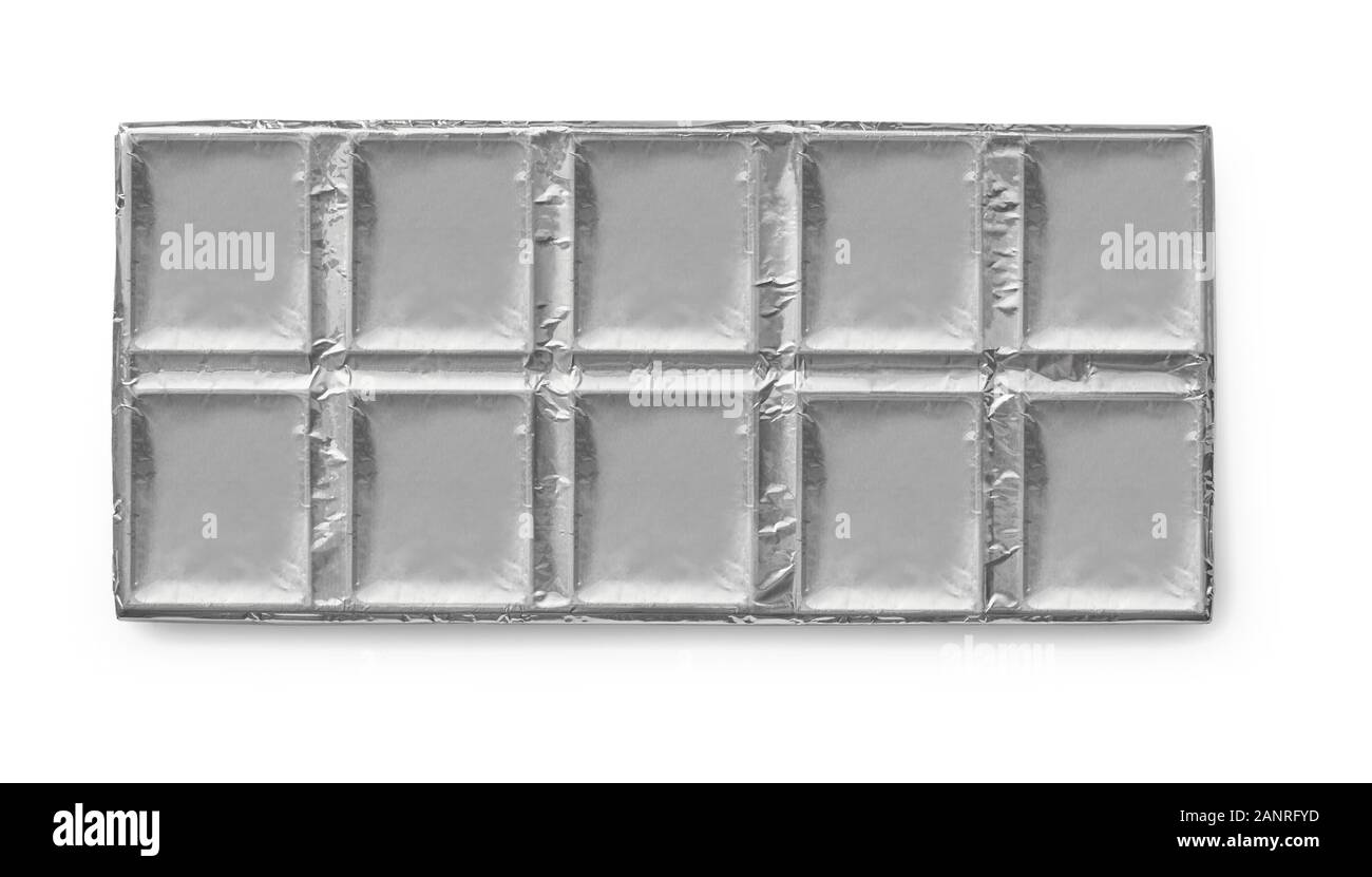 Silver foil block texture Cut Out Stock Images & Pictures - Alamy