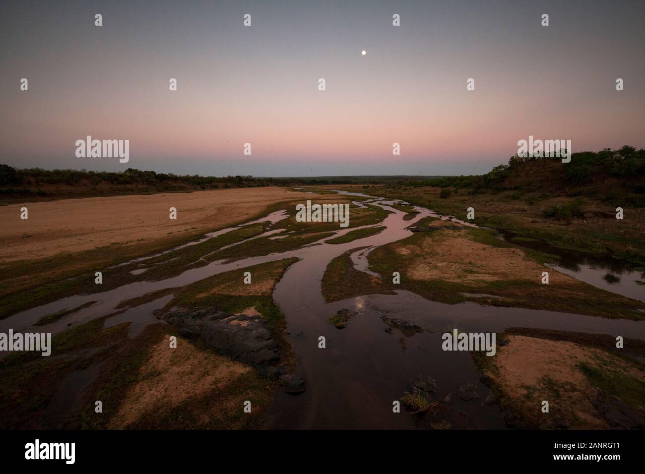 A view over the Letaba River in South Africa's world famous Kruger ...