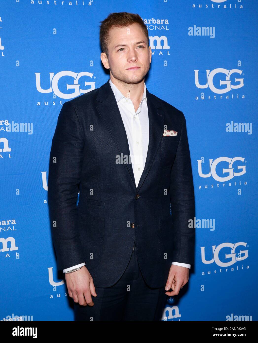 Santa Barbara, CA - Jan 18, 2020: Taron Egerton attends the 35th Annual ...