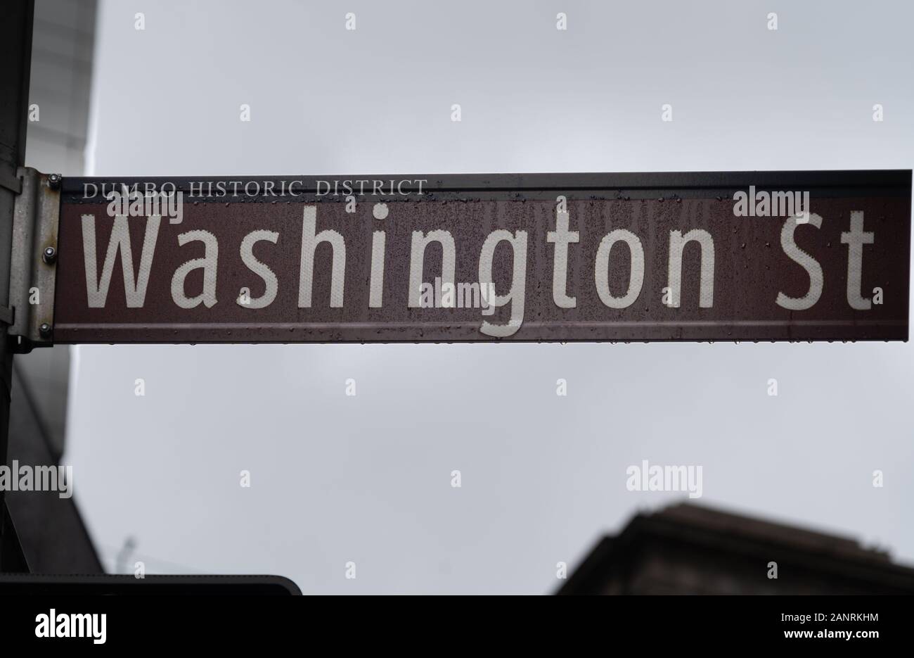 Washington street sign in Manhattan, New York Stock Photo - Alamy
