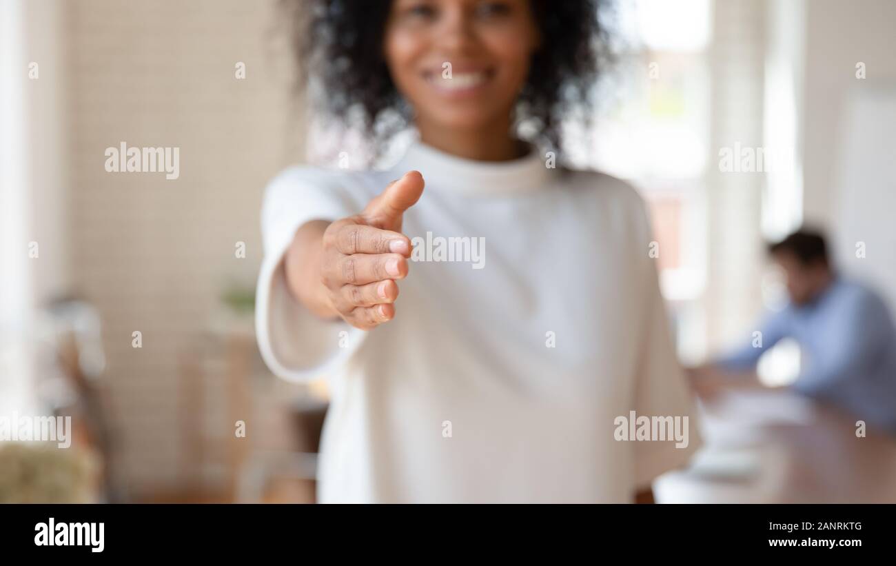 Hr manager extending hand hi-res stock photography and images - Alamy