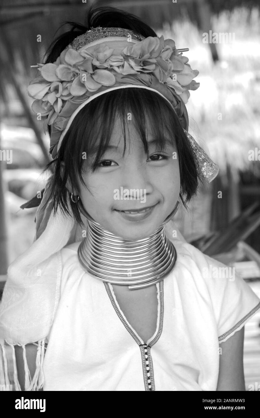 Very long neck Black and White Stock Photos & Images - Alamy