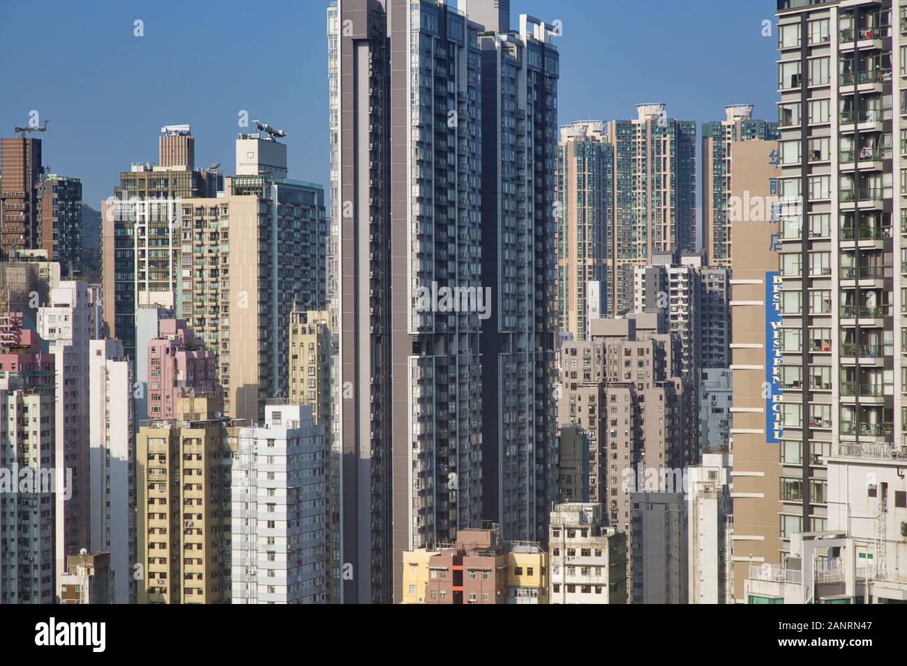high-rise buildings in Hong Kong Stock Photo - Alamy