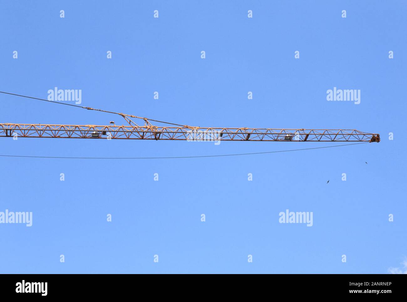 boom of crane tower on sky Stock Photo - Alamy