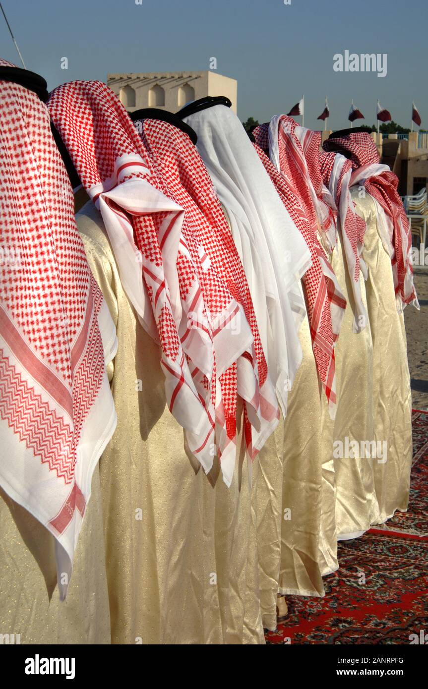 Qataris performing traditional dance Doha, Qatar Stock Photo - Alamy