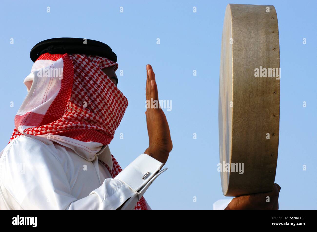 Qatari traditional musician Doha, Qatar Stock Photo - Alamy