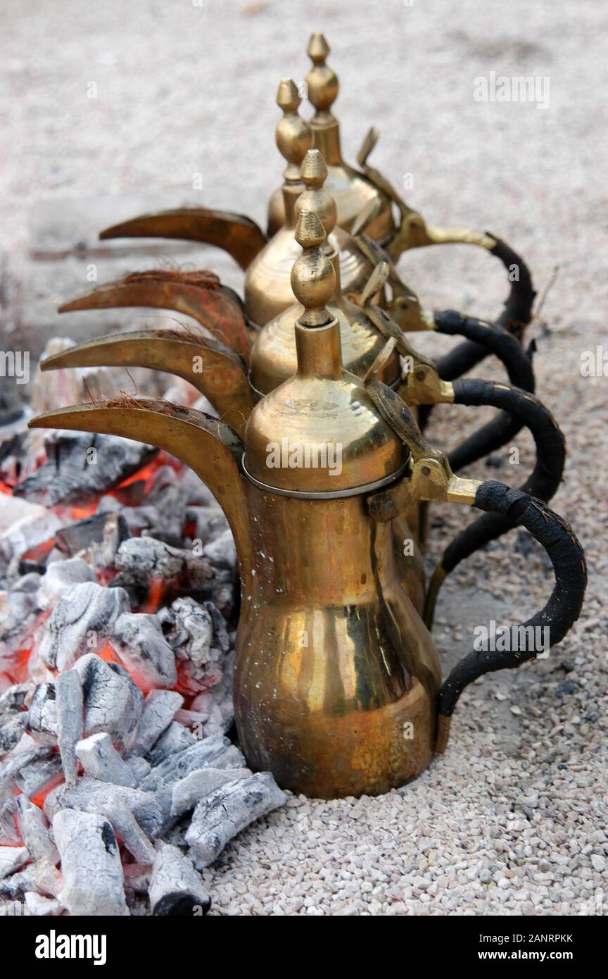 Traditional arabic coffee Doha, Qatar Stock Photo - Alamy