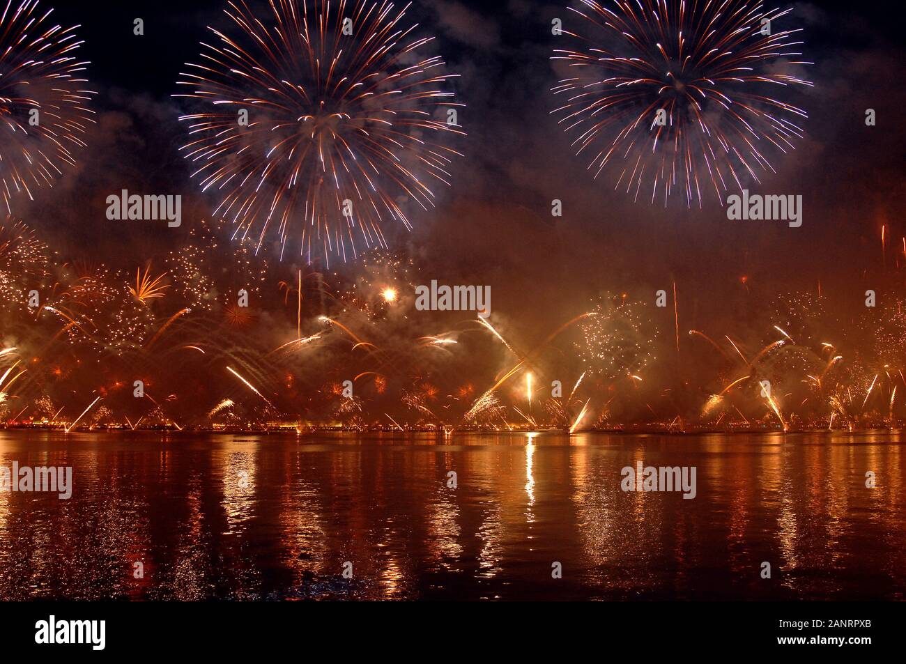 Doha, Qatar- National Day, Fireworks on Corniche Stock Photo - Alamy