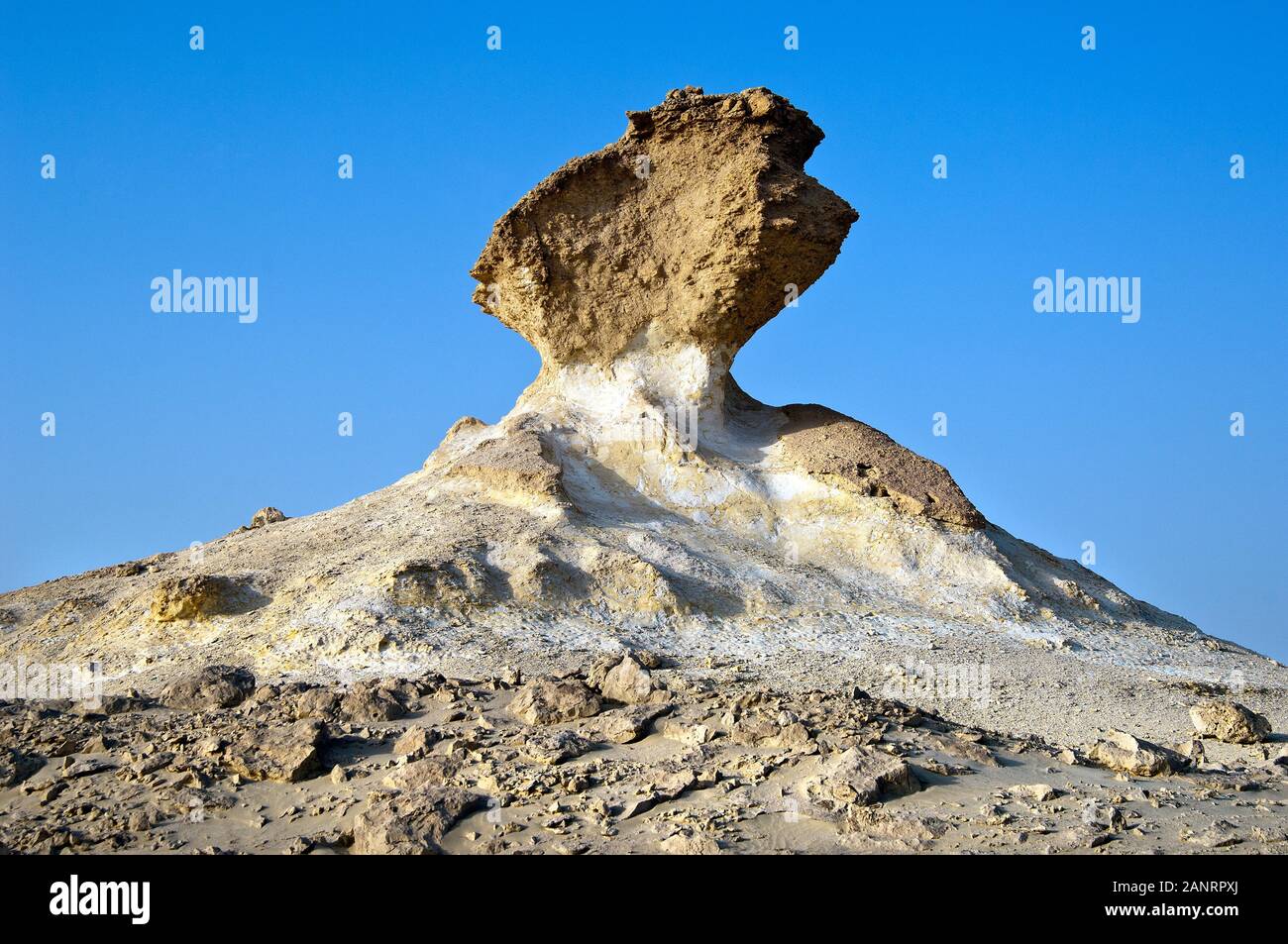 Limestone escarpment of Bir Zekreet, Qatar Stock Photo - Alamy