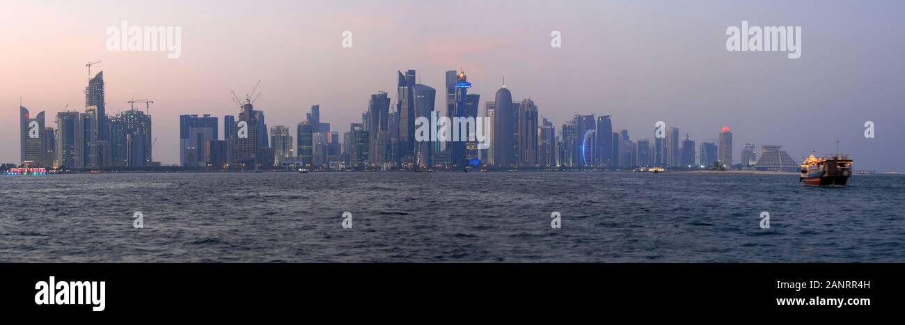 Modern high rise towers at Doha, Qatar Stock Photo - Alamy