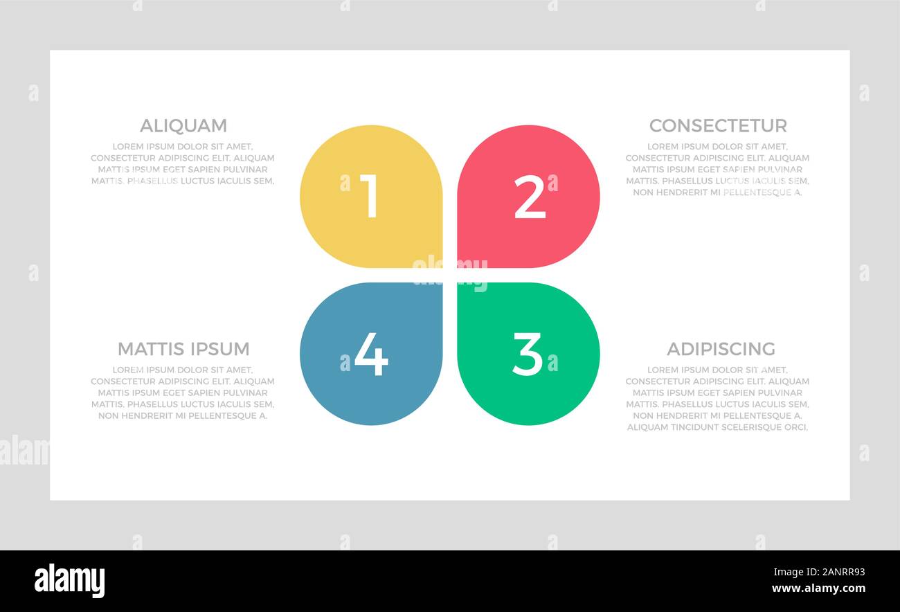 Set of blue and red, green, yellow elements for infographic ...