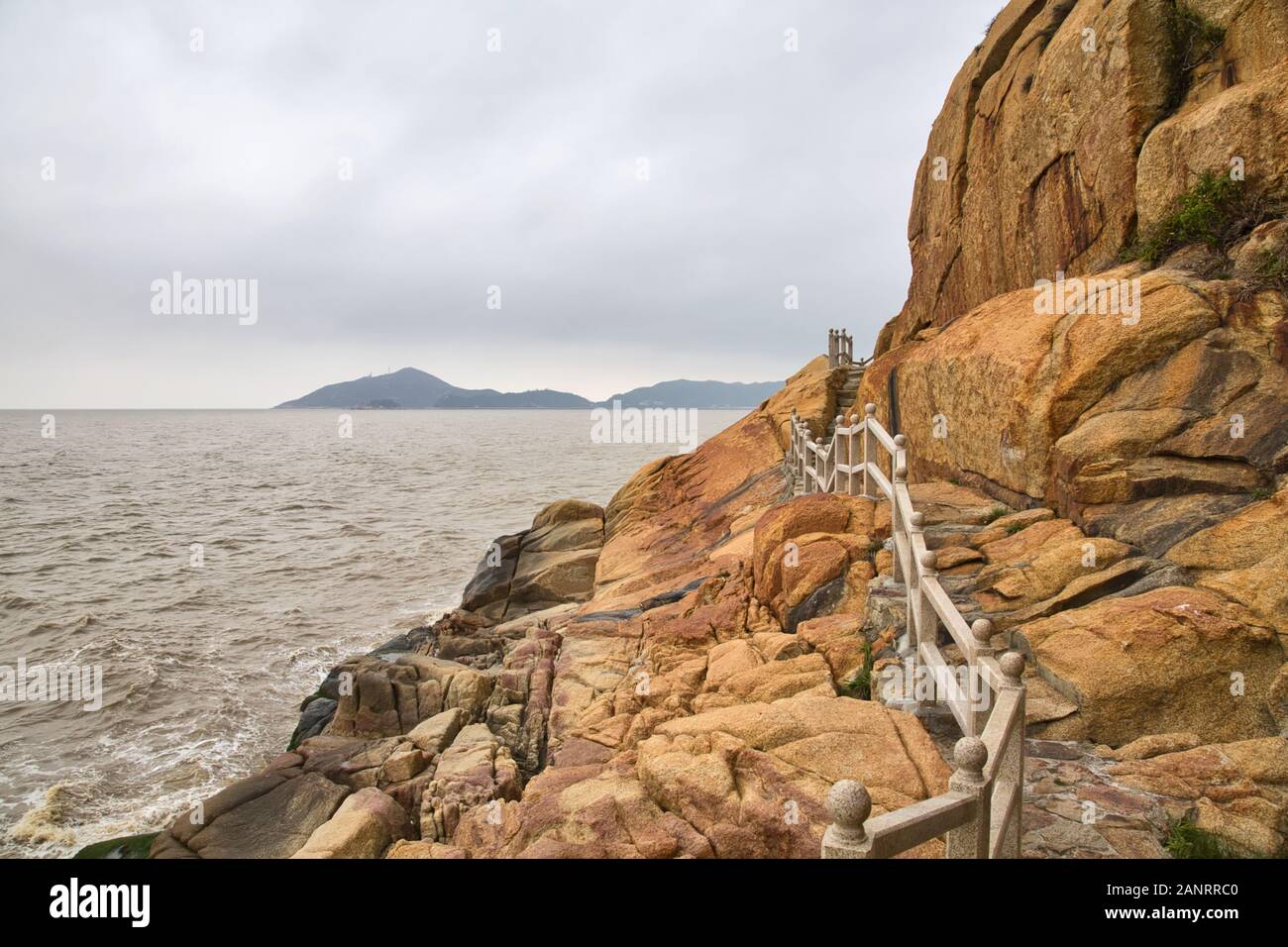 walking the Long Chao Kok Coastal Trail on Coloane island, Macau Stock ...