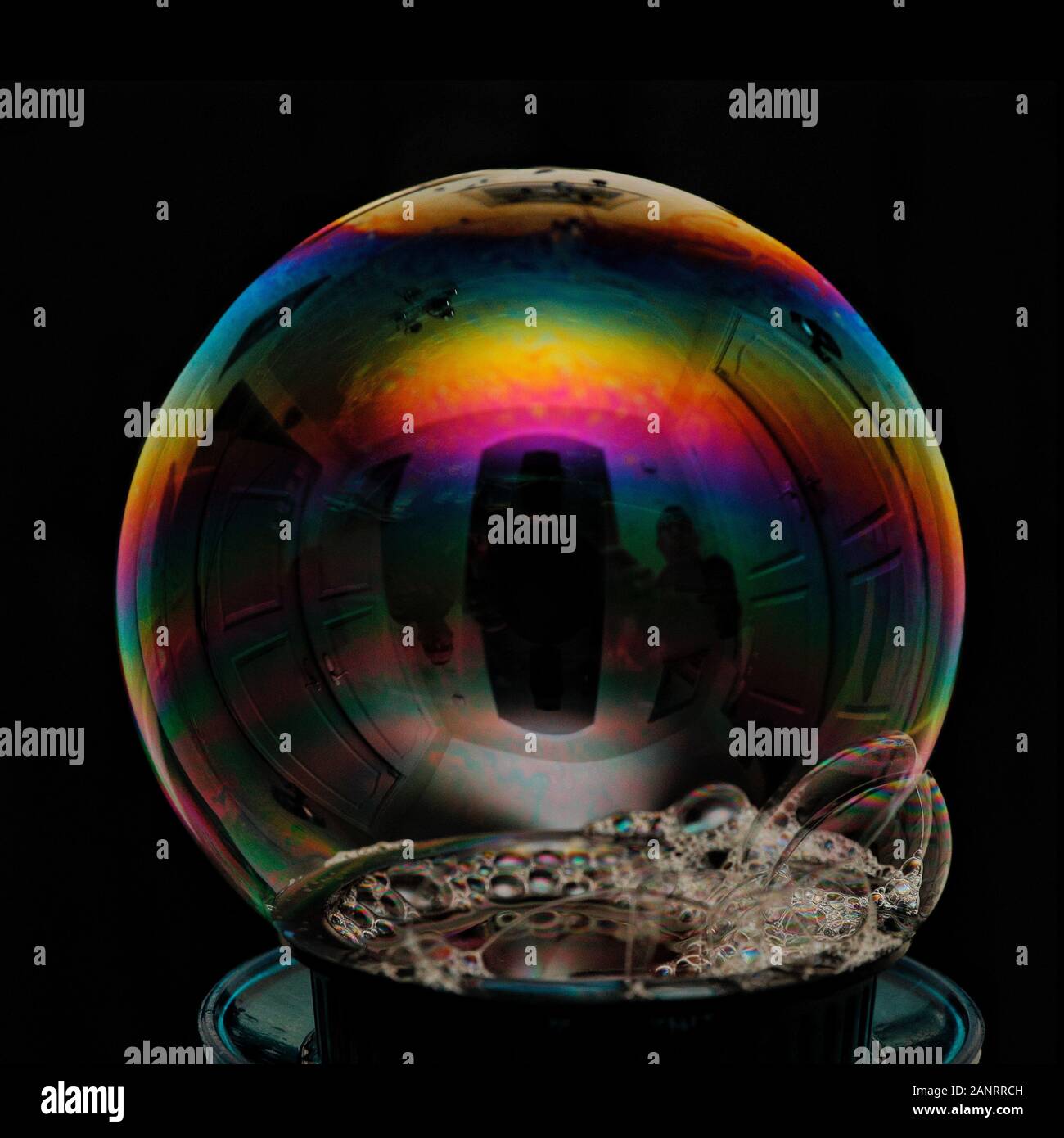 A bubble made from water and washing up liquid hi-res stock photography ...
