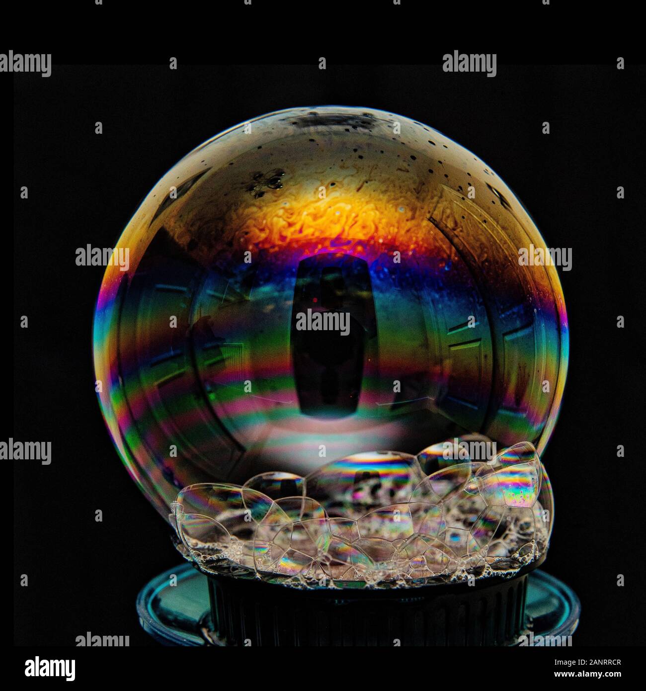 A bubble made from water and washing up liquid hi-res stock photography ...