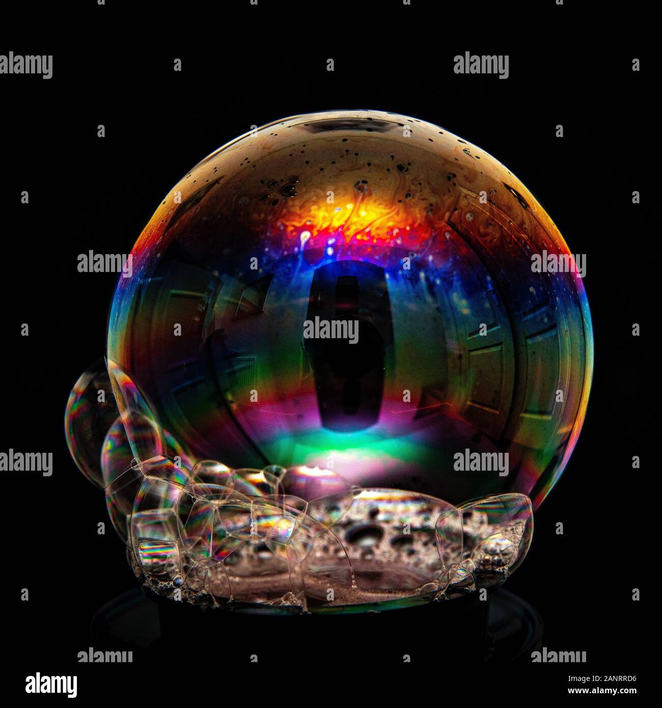 A bubble made from water and washing up liquid hi-res stock photography ...