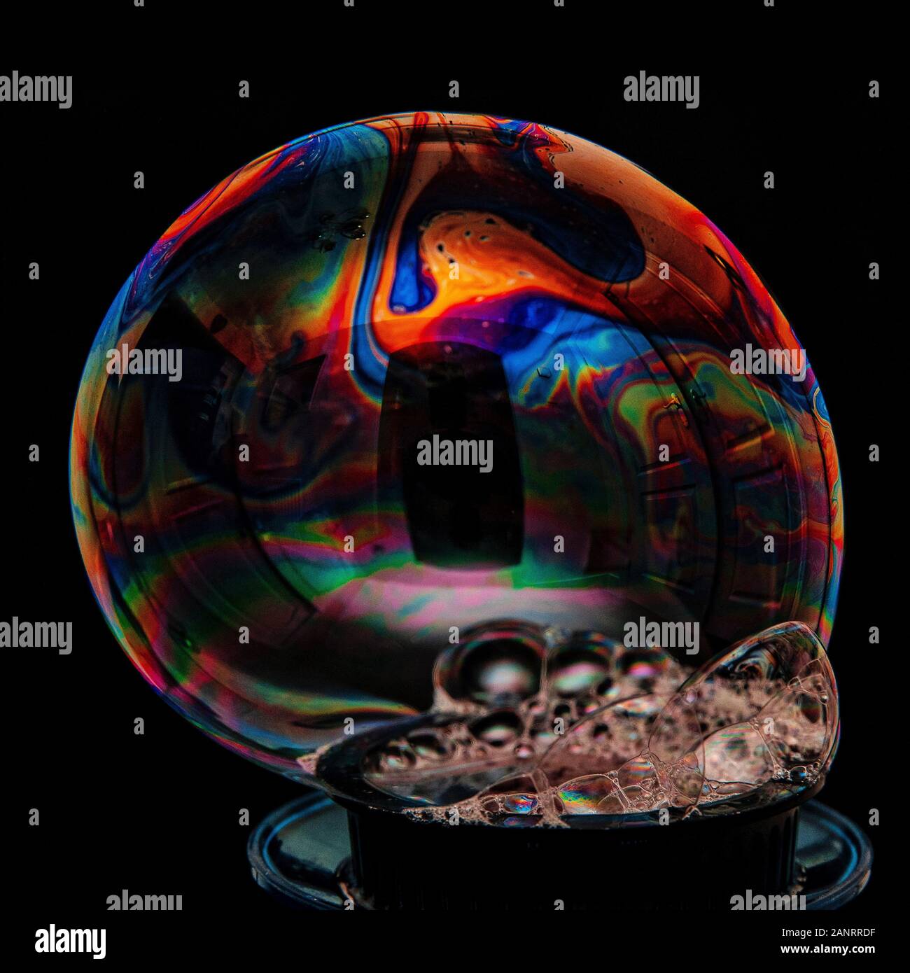 A bubble made from water and washing up liquid hi-res stock photography ...