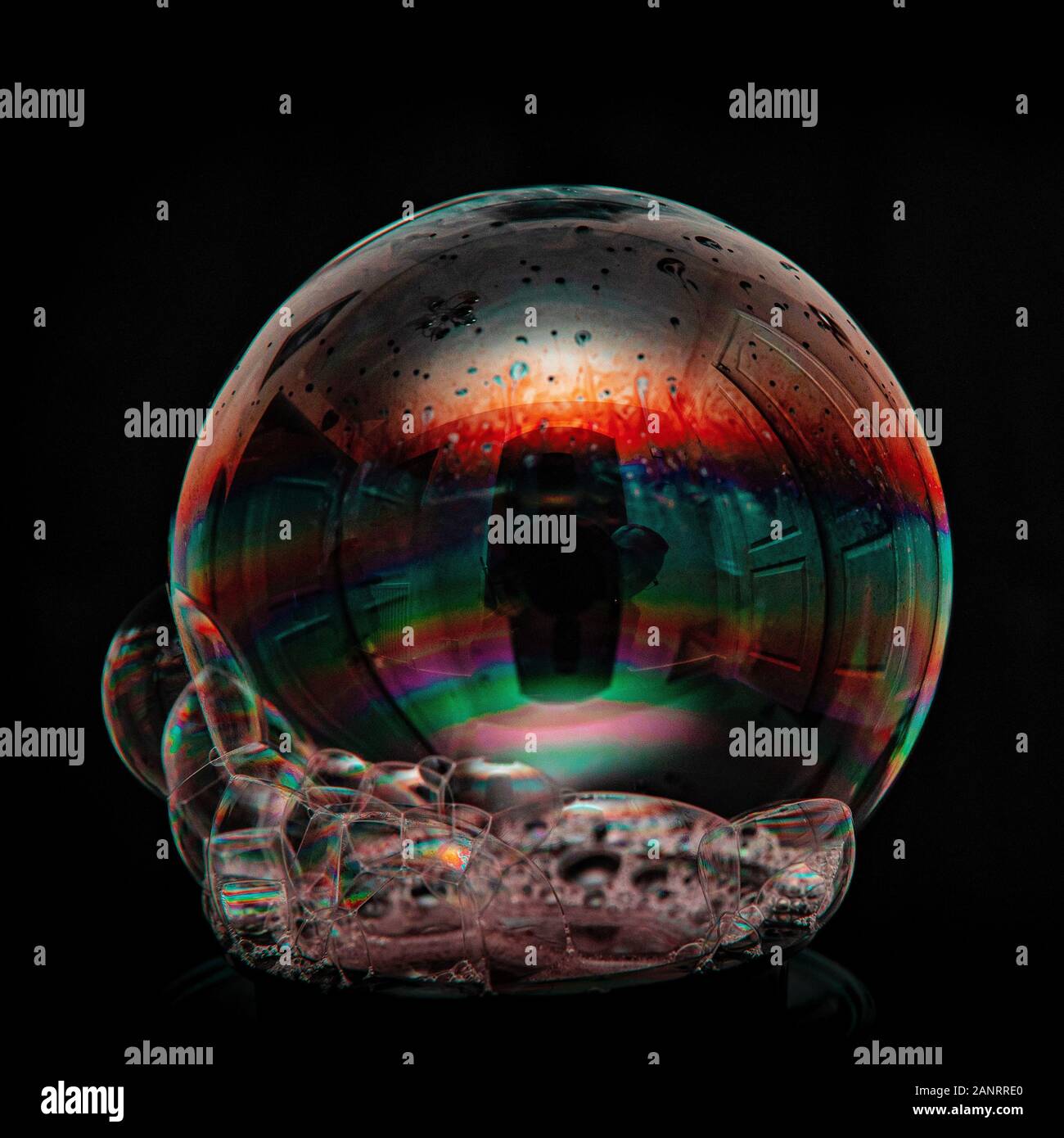 A bubble made from water and washing up liquid Stock Photo - Alamy