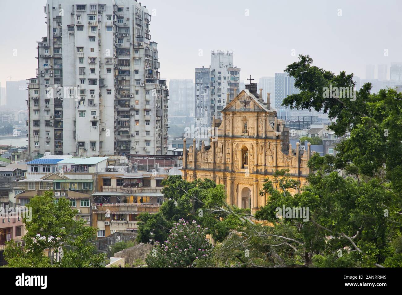 Ruins of St Pauls church, Macau Stock Photo - Alamy
