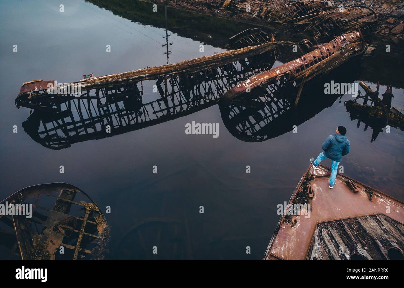 Aerial view murmansk russia hi-res stock photography and images - Alamy