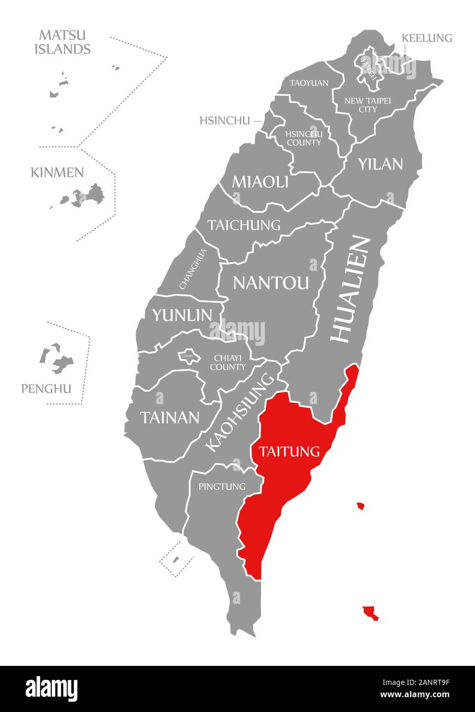 Map of taiwan hi-res stock photography and images - Alamy