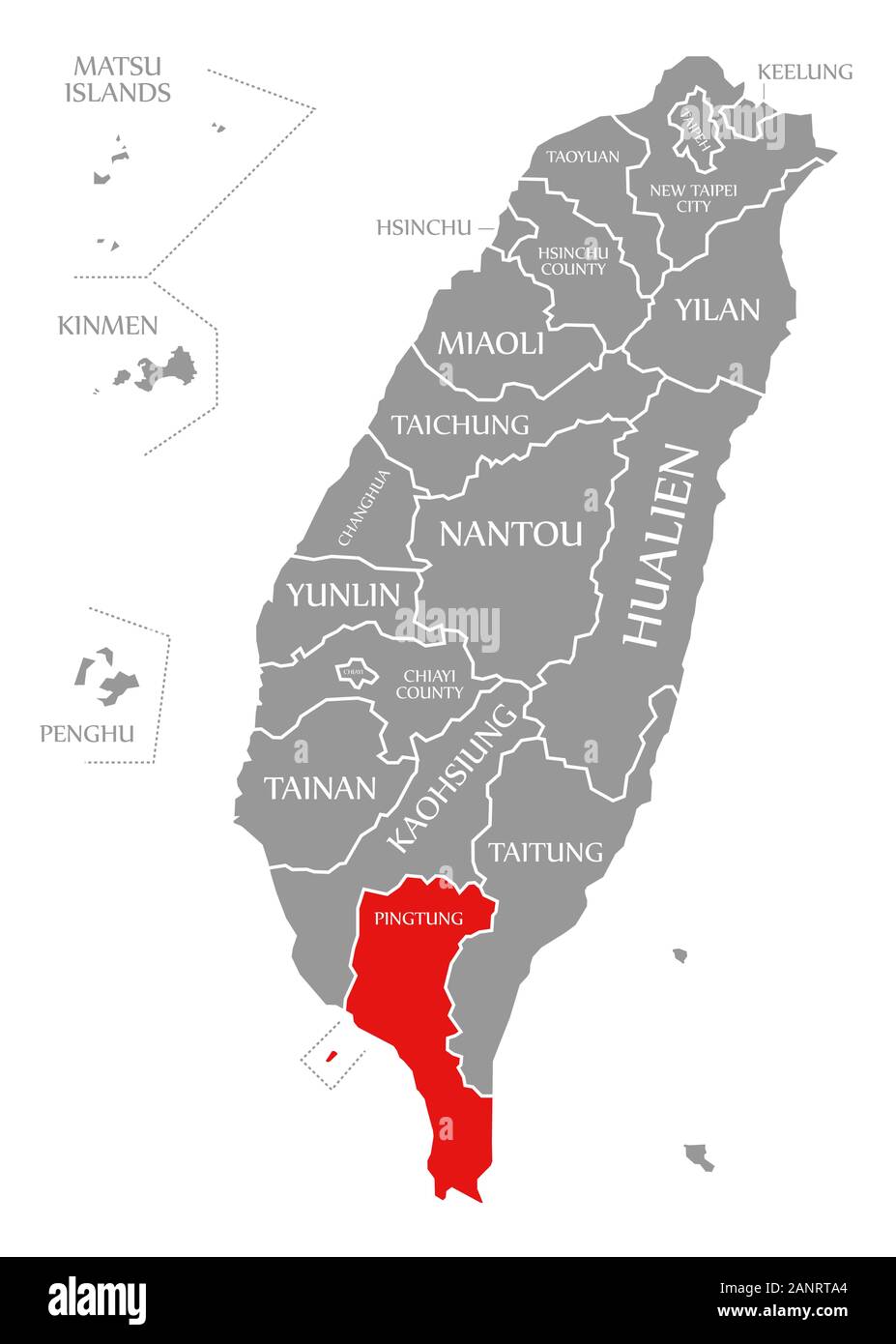 Map of taiwan hi-res stock photography and images - Alamy